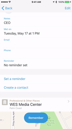 You'll Never Forget Someone You Meet With Remember App