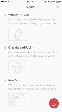 Bear App for Writers and Note-Takers Gets Huge Update