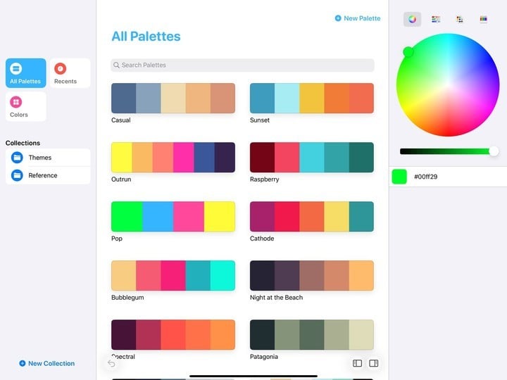 Build a Library of Color Palettes With the New App Pastel