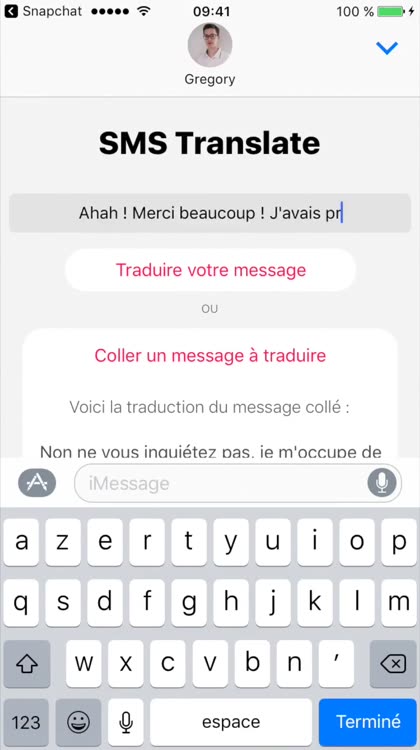SMS Translate by Jean Haberer