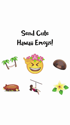 HawaiianMoji - Hawaii Food & Drink Emoji Stickers by Woozy Apps, LLC