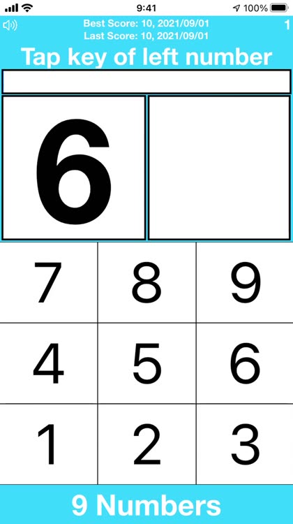 Reflexes game - 9 Numbers by Takao Ichimura