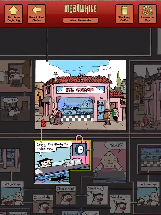 Meanwhile: Interactive Comic by Zarfhome Software Consulting