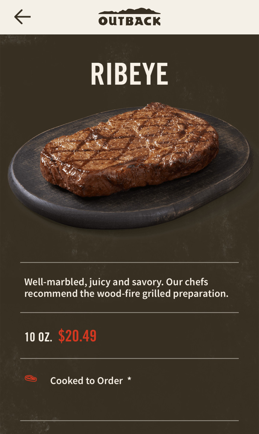 Outback Steakhouse’s new app allows diners to pay from their iPhone