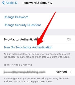 How to Get Two-Factor Authentication Set up on Your iPhone for Better ...