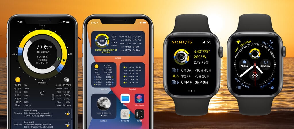 Sun and Moon Tracker Sundial Adds Two Home Screen Widgets, New Apple ...