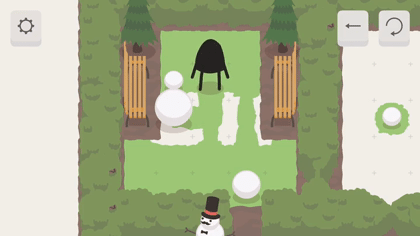 A Good Snowman Is Hard To Build is a charming puzzle game